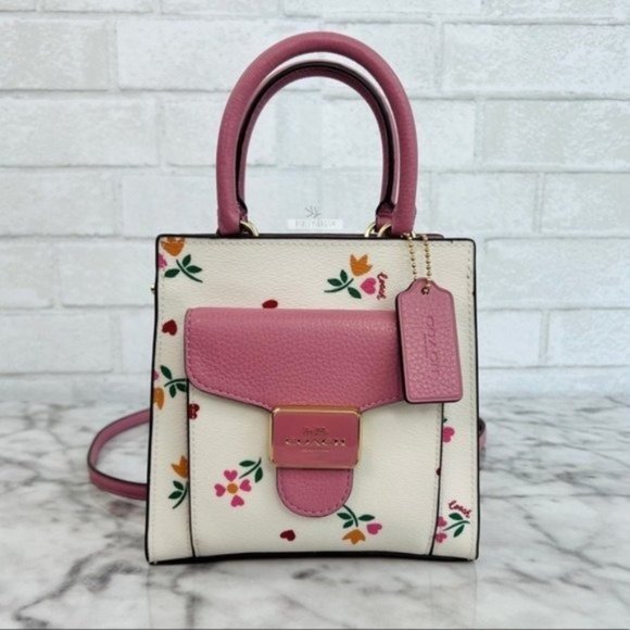 Coach | Bags | Coach Mini Pepper Crossbody With Heart Petal Print ...